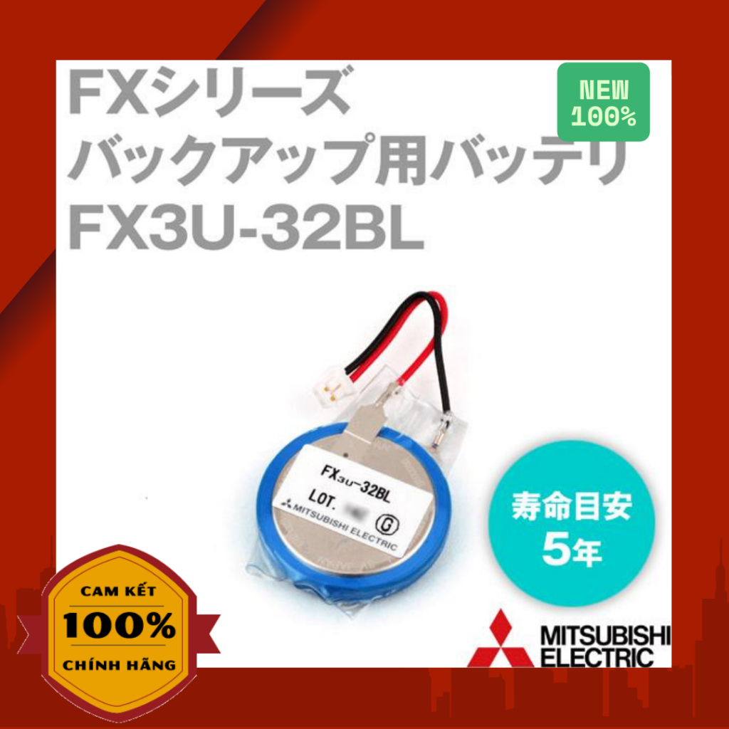 Pin FX3U/C cho PLC MITSUBISHI FX3U-32BL, Battery for MX Controller ...