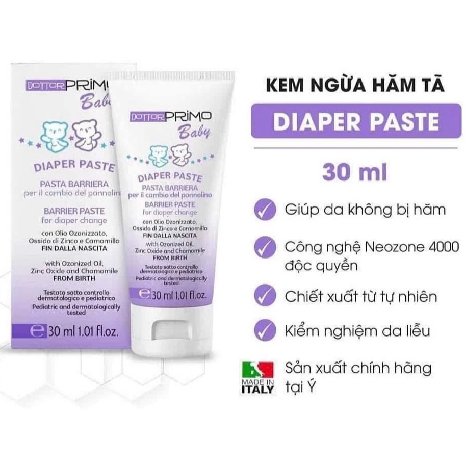 Kem hăm Dottor Primo baby 30ml dành cho bé 0M+ (NK từ Ý) | Shopee Việt Nam
