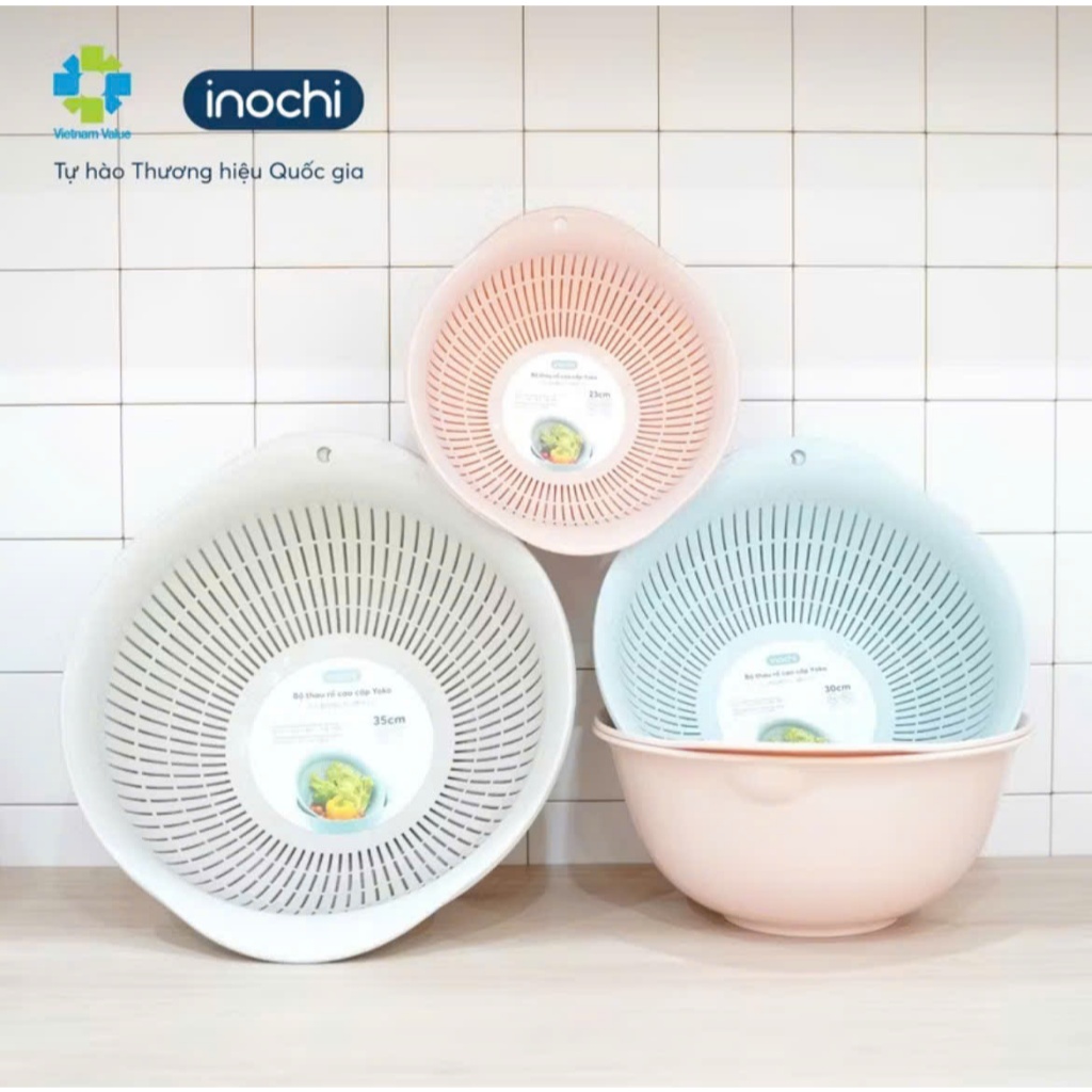 Bộ thau rổ inochi cao cấp đủ kích thước, tiêu chuẩn nhật bản- ion Ag ...