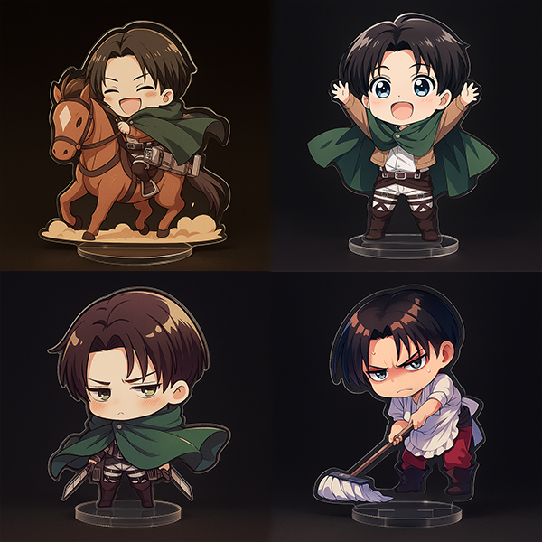 Mô hình Standee Attack On Titan 12cm Levi AOT - Chất liệu mica- Trang ...