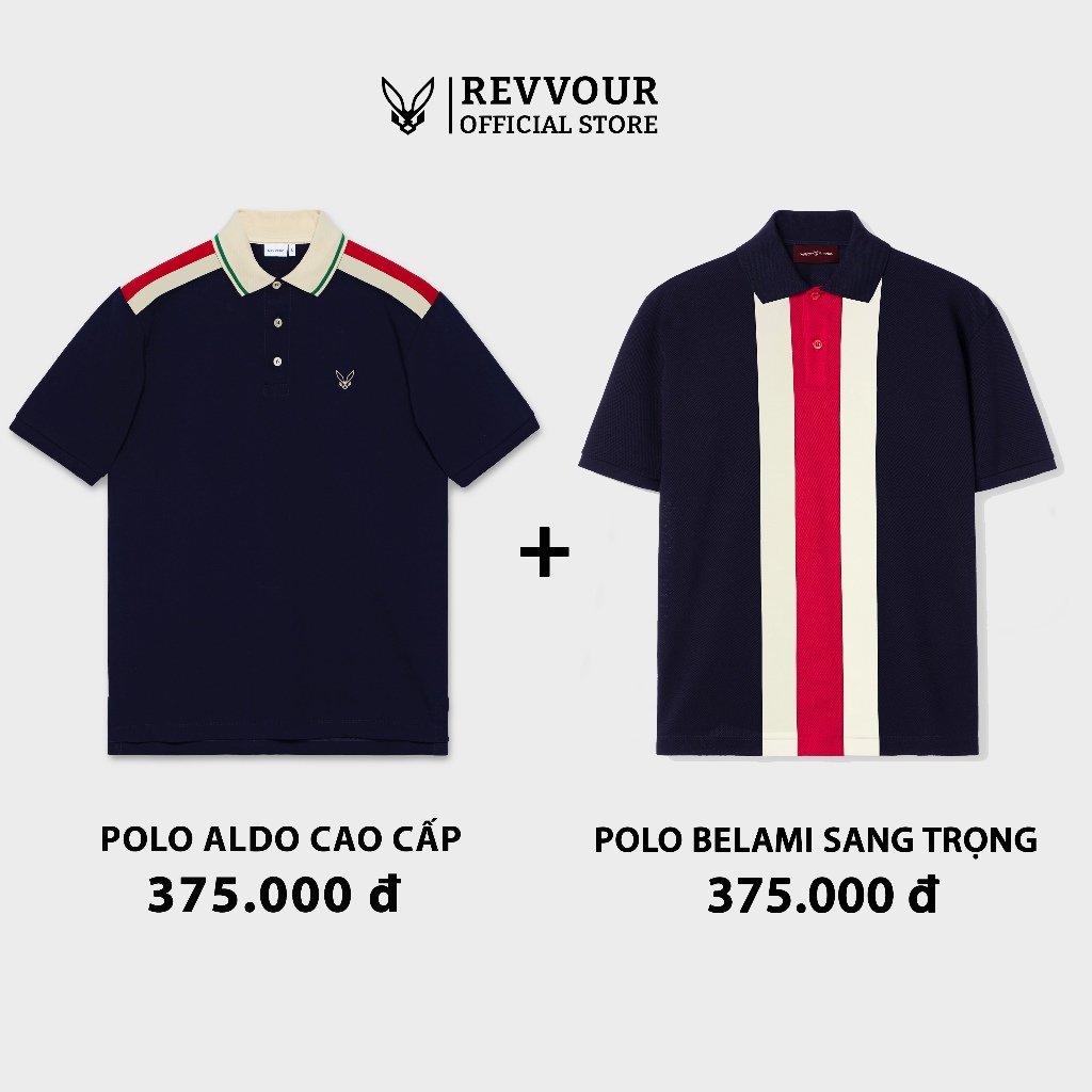 Combo 2 Áo Polo Aldo + Polo Belami ( Độc Quyền Revvour ) | Shopee Việt Nam