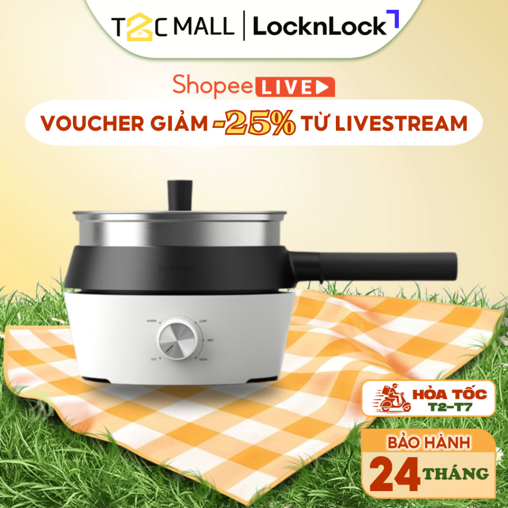 Nồi Điện Đa Năng 4 Trong 1 LocknLock 2L EJP421WHT, Hàng Chính Hãng ...