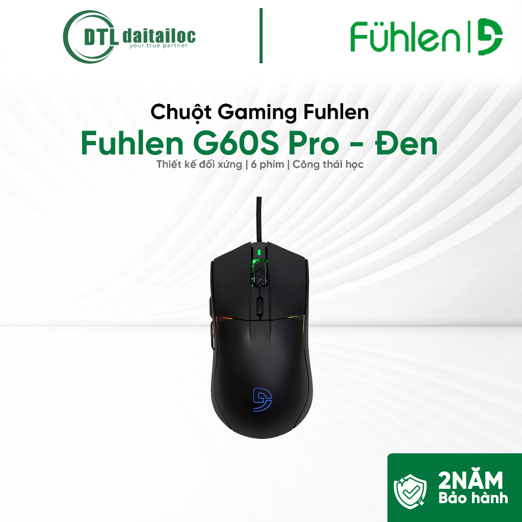 Chuột Gaming Fuhlen G60S Pro - Đen | Chính Hãng | Bảo Hành 24 Tháng ...