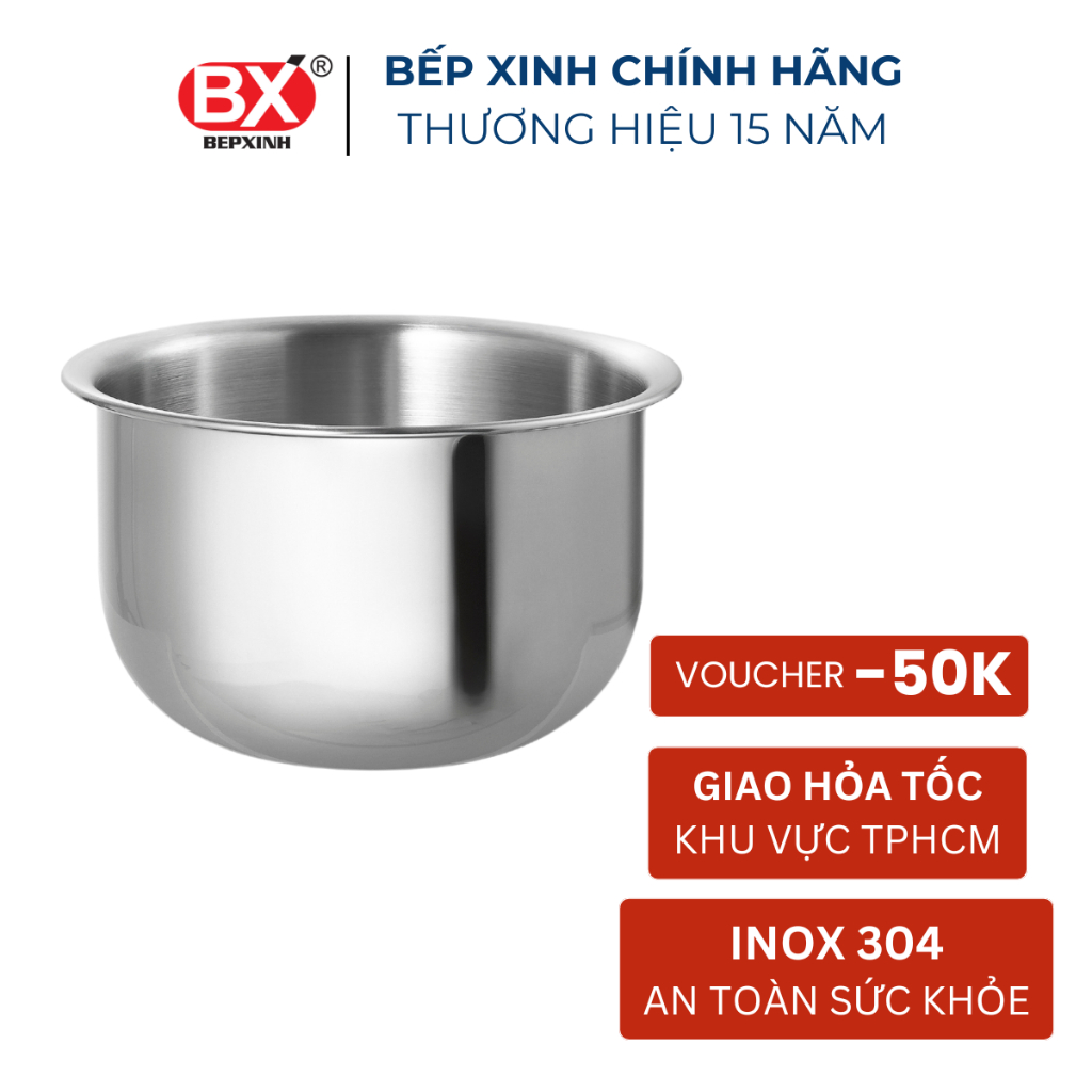 Thau Inox 304 cao cấp,size 10cm, Bếp Xinh | Shopee Việt Nam