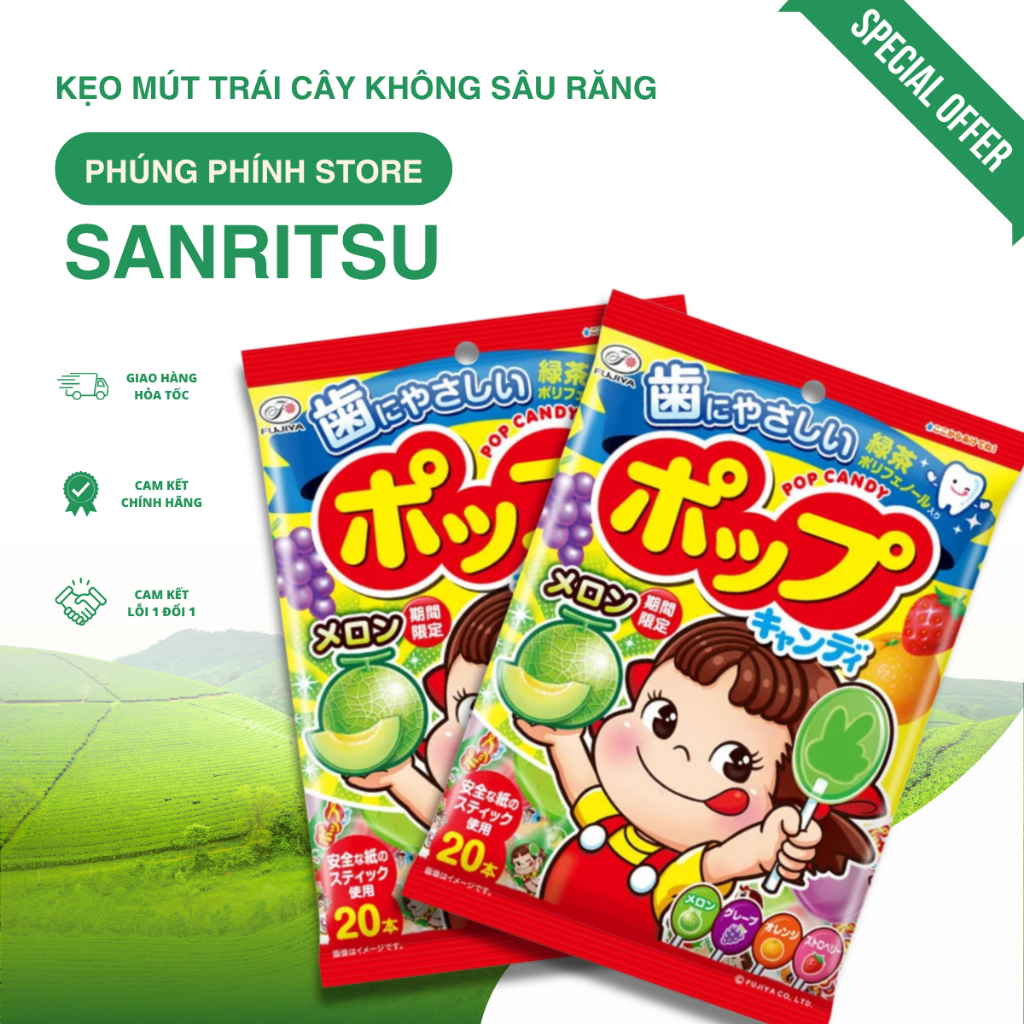 Kẹo Mút Trái Cây Không Sâu Răng Pop Candy | Kẹo Mút Nhật Bản Cho Bé ...