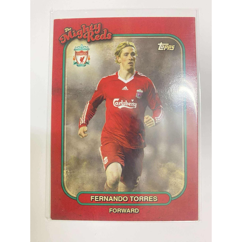 Thẻ bóng đá #L813 Fernando Torres Liverpool The Mighty Reds Topps ...