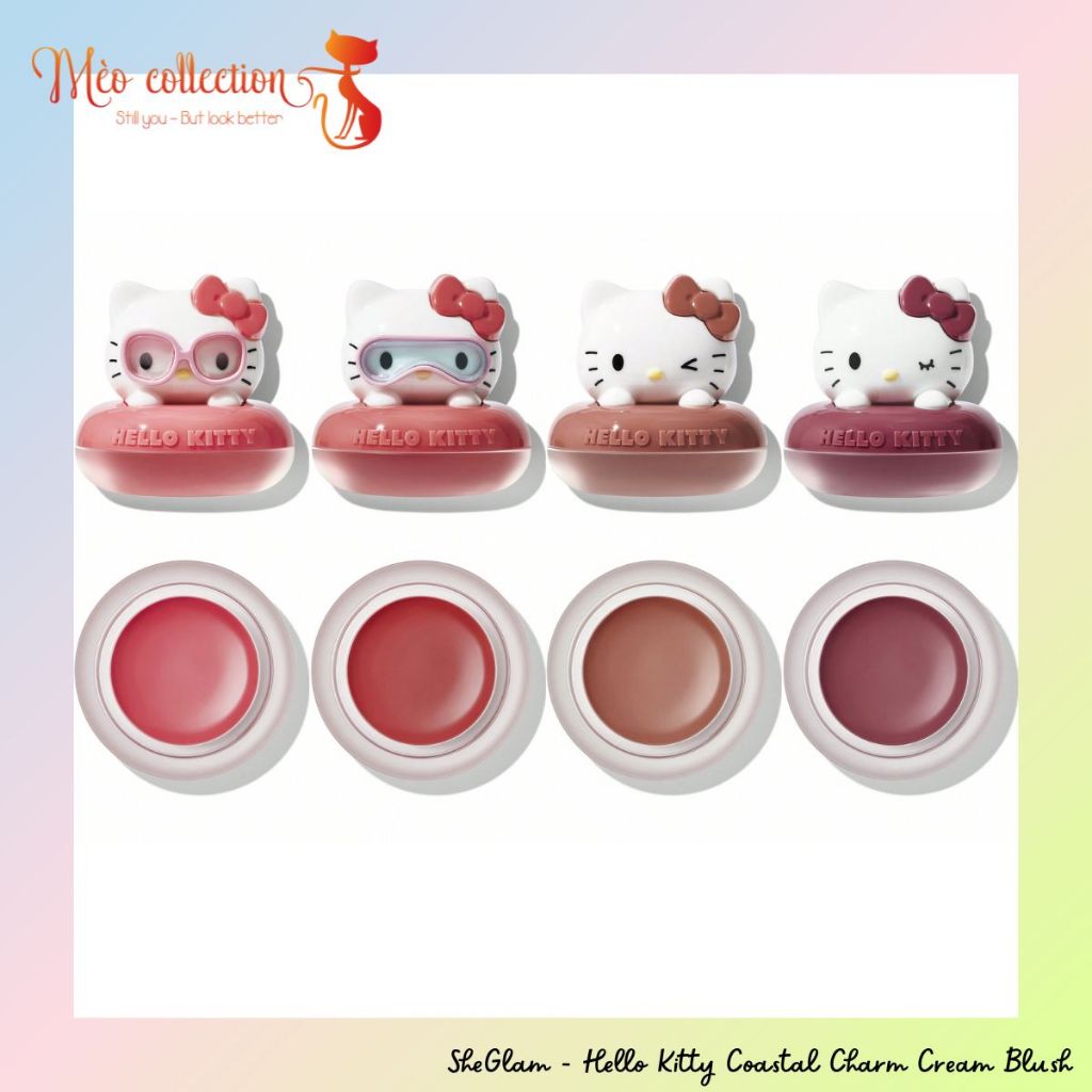 Má hồng kem SheGlam - Hello Kitty Coastal Charm Cream Blush 4.5gr ...