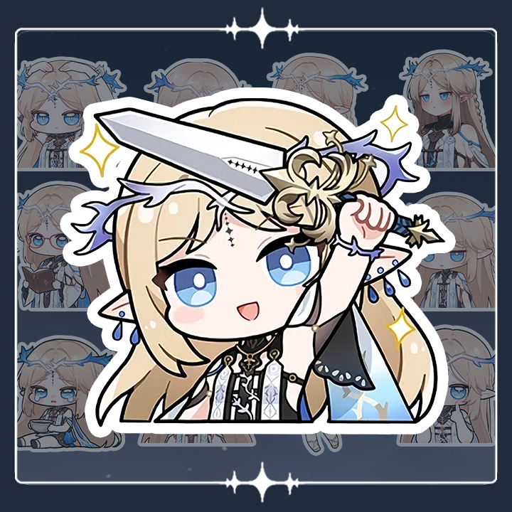 [Wuthering Waves] Sticker Cartethyia - Hình dán chibi cartethyia ...