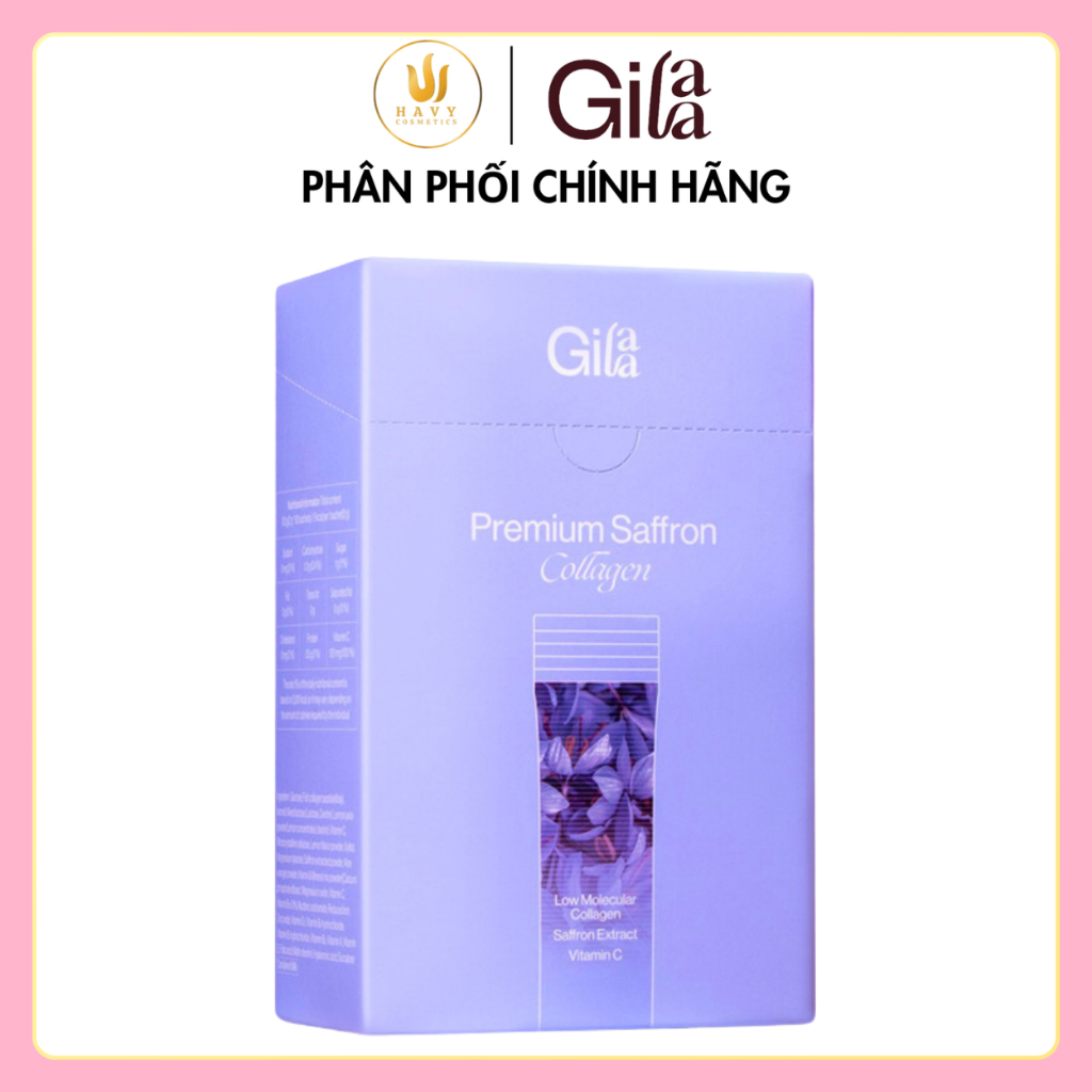 Thực Phẩm Bổ Sung Gilaa Premium Saffron Collagen (60 Gói x 2g) | Shopee ...