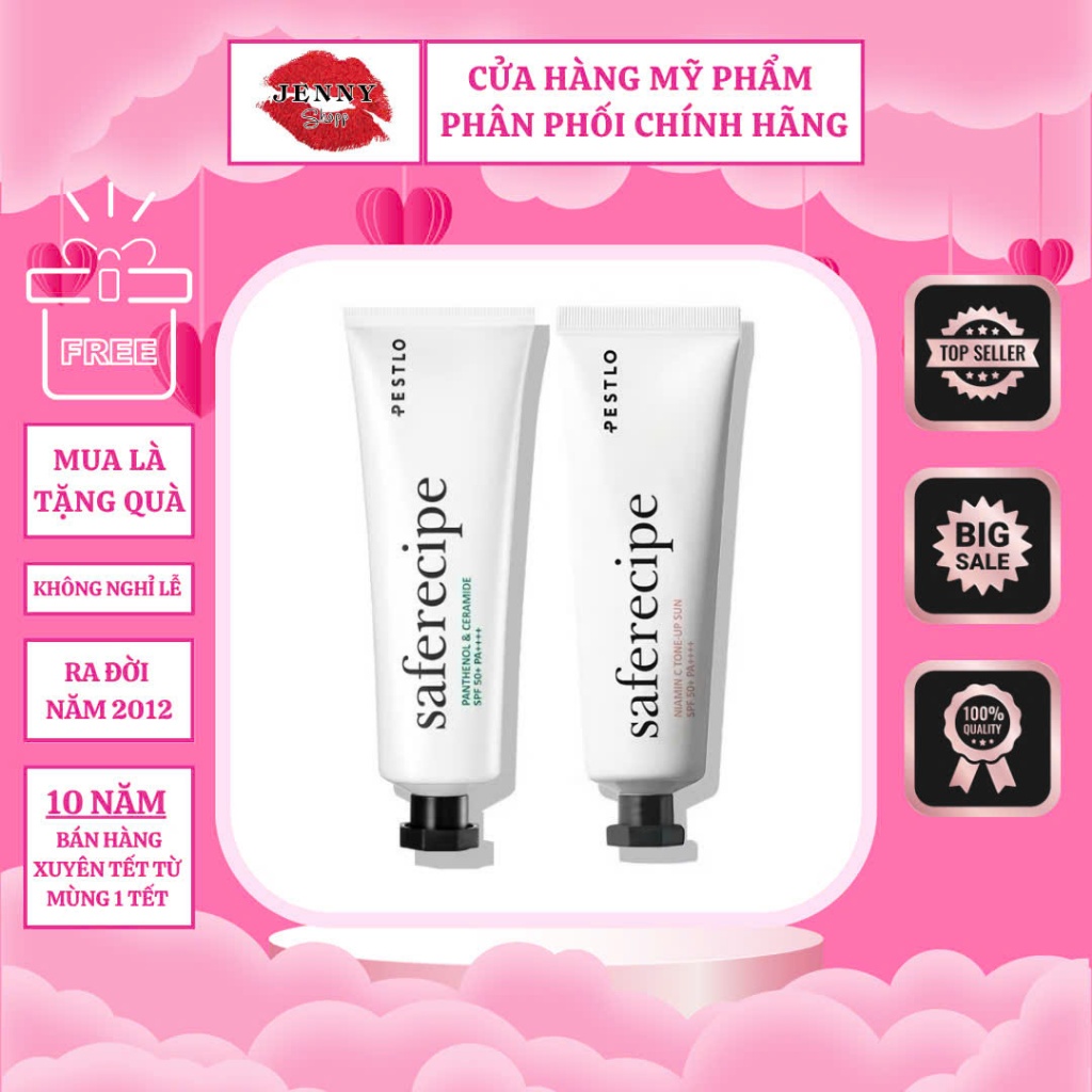 Kem Chống Nắng PESTLO Saferecipe Panthenol & Ceramide & Niaminc Tone Up ...