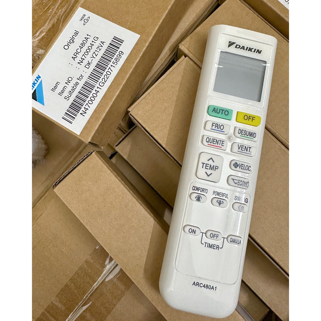 Điều khiển điều hòa Daikin thế hệ mới. Remote điều hòa Daikin ARC480A1 ...