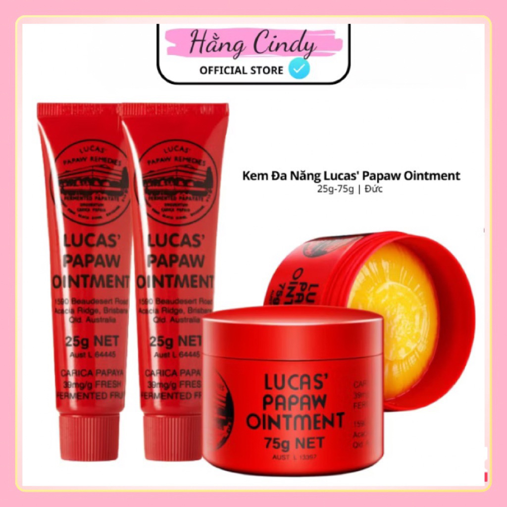 [Lucas] Kem Bôi Đa Năng Chính Hãng Úc Lucas’ Papaw Ointment Chiết Xuất ...