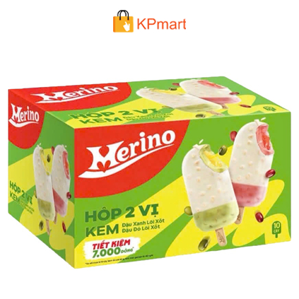 Kem đậu xanh đậu đỏ Merino MP hộp 10 cây 600g | Shopee Việt Nam