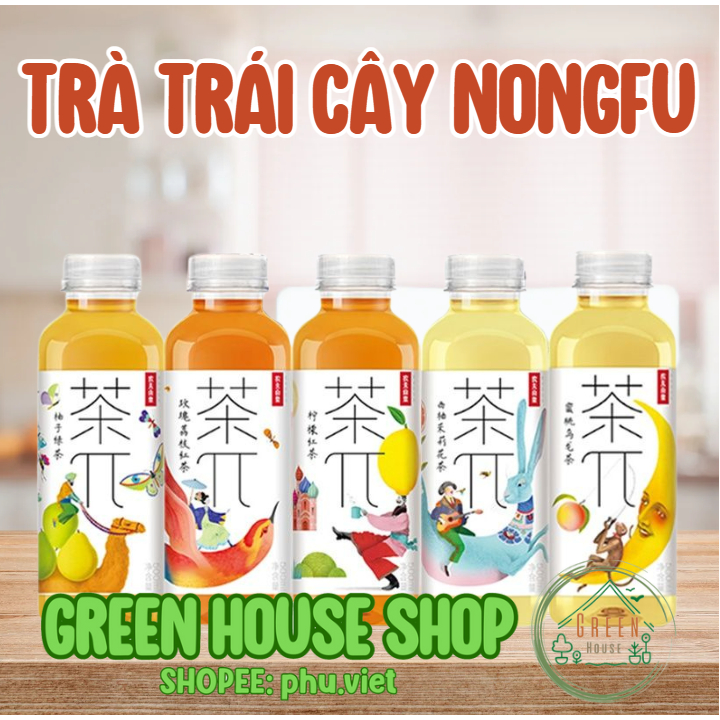 SỈ: 1 Thùng 15 Chai 500ml Trà Trái Cây Tea Pi NONGFU SPRING | Shopee ...