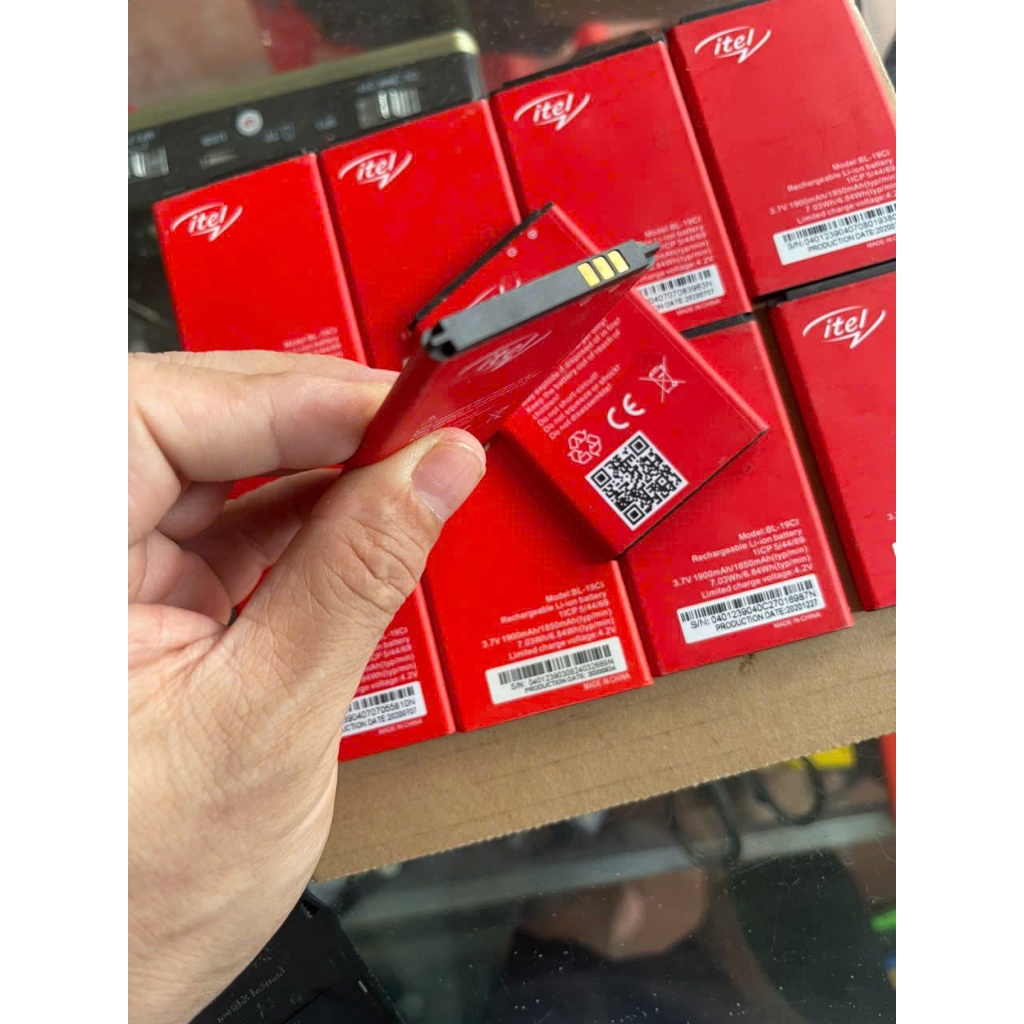 Pin điện thoại itel model BL-19CL Dung lượng 1900mAh/1850mAh kich thước ...