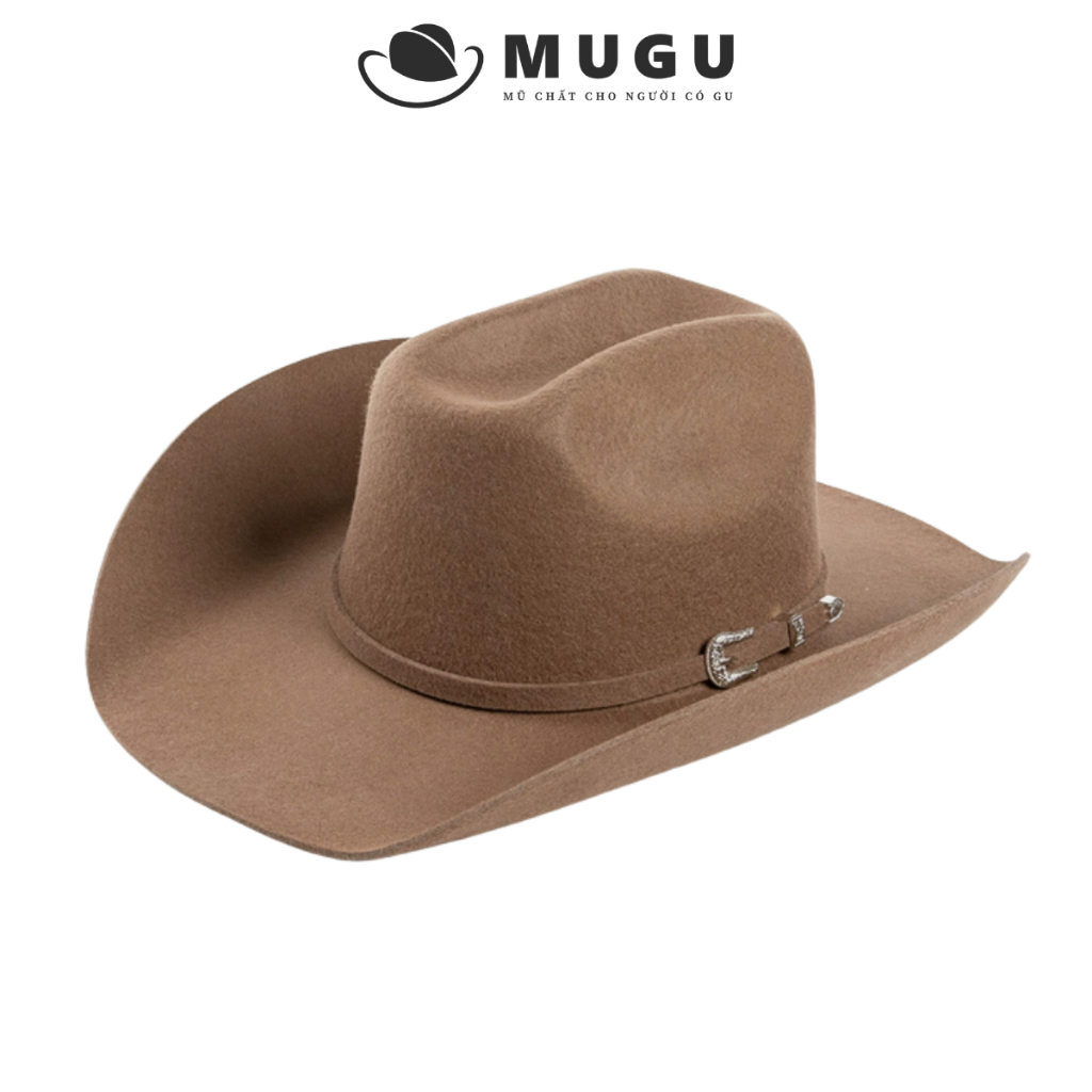 Mũ Phớt Cao Bồi Nam Lông Cừu Úc 100% Cao Cấp CB12 - Mũ Fedora Nam Hàng ...