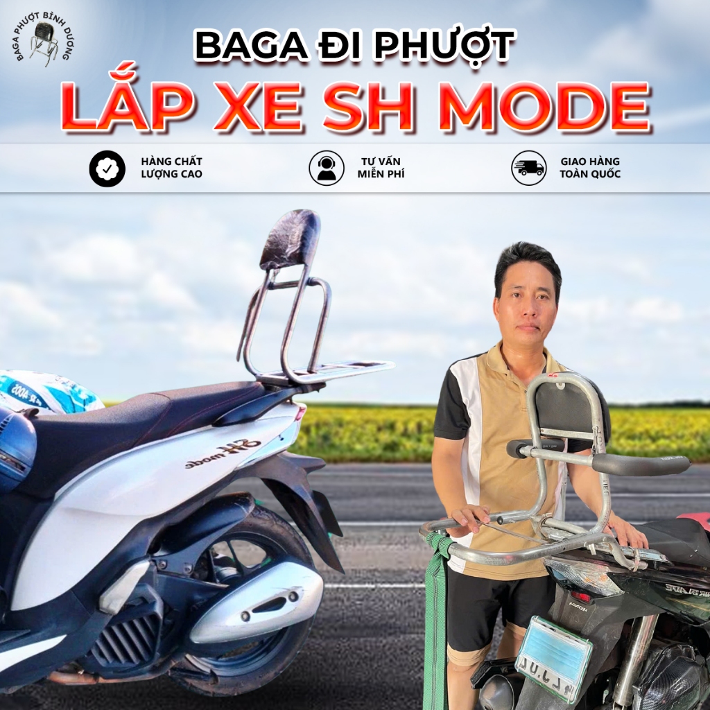 BaGa Phượt MẪU MỚI NHẤT lắp xe Sh mode, đời mới đời cũ xài chung mẫu ...