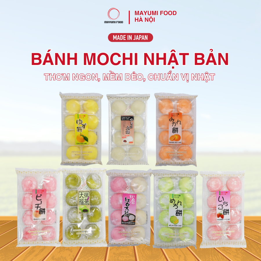 Bánh Mochi Nhân Trái Cây Nhật Bản Thương Hiệu Sachi Mochi Thơm Dèo ...