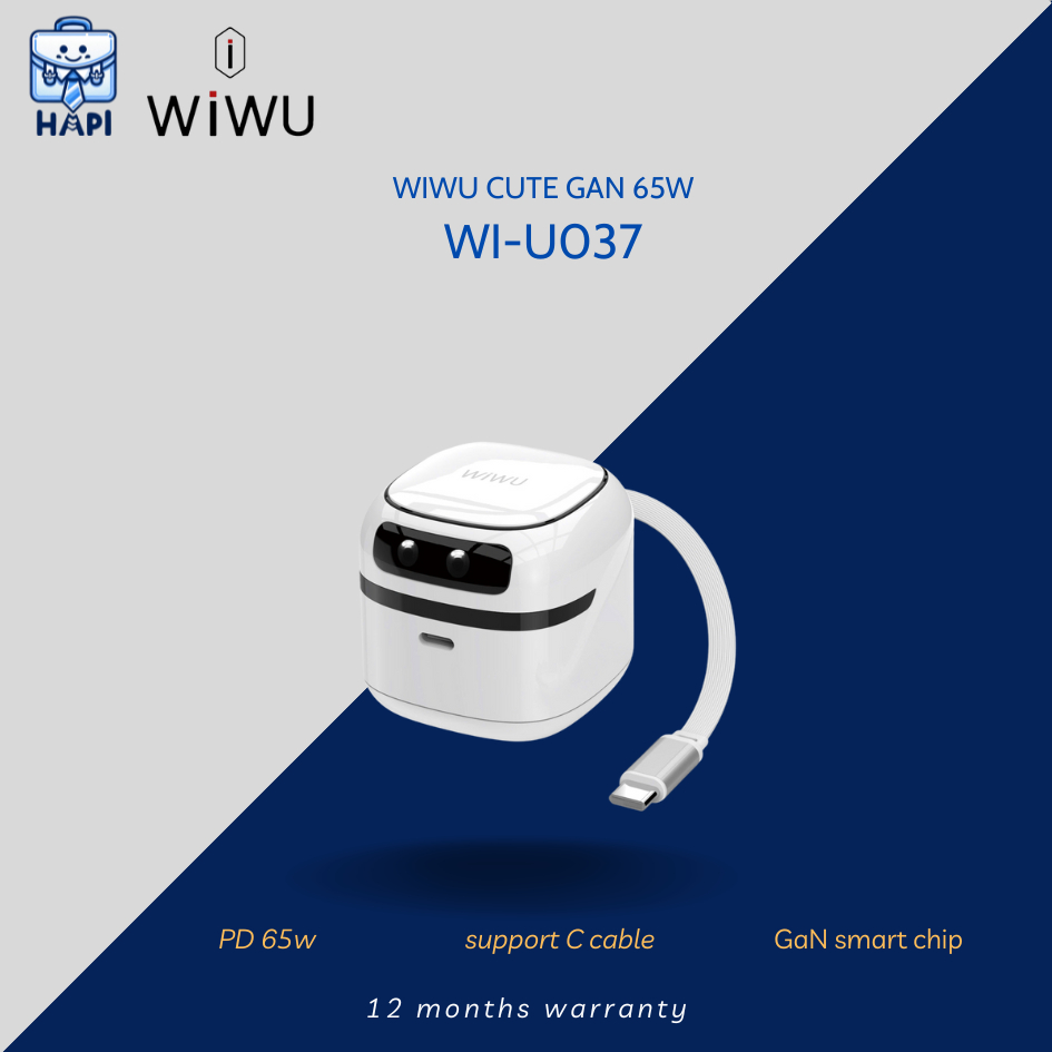 Củ sạc WiWU Cute Gan fast charger Wi-U037 65W kèm dây Type-C | Shopee ...