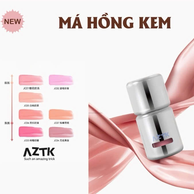 [Chính hãng] Má hồng kem AZTK Jello Color Liquid Blush đủ màu đủ tone | Shopee Việt Nam