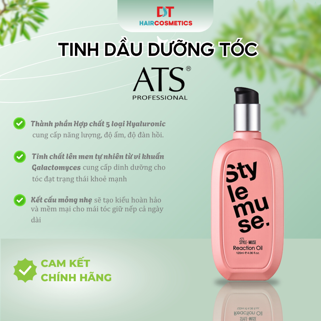 Tinh Dầu Dưỡng Tóc ATS Stylemuse Reaction Oil 120ml – Phục Hồi, Bóng ...