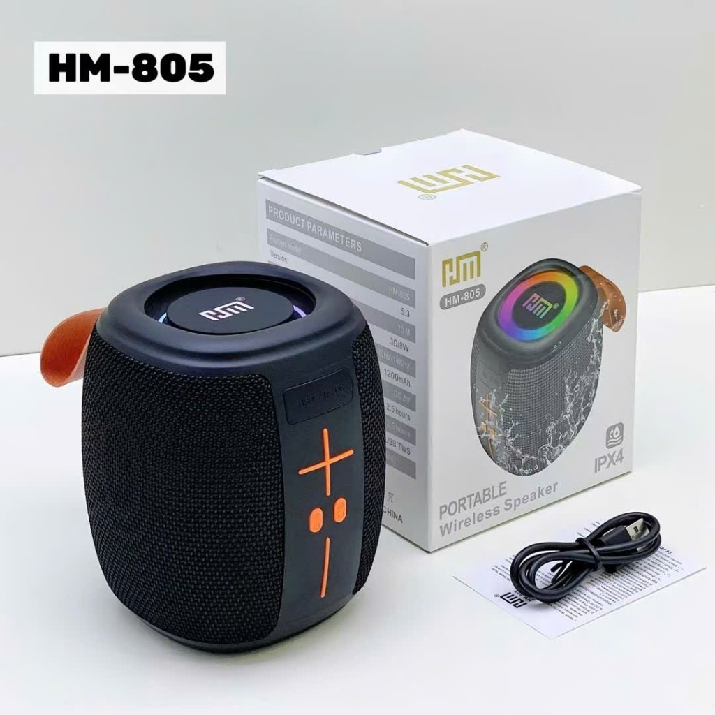 Loa Bluetooth Hm 805 Không Dây Công Suất Khủng Âm Hay Bass Căng Âm