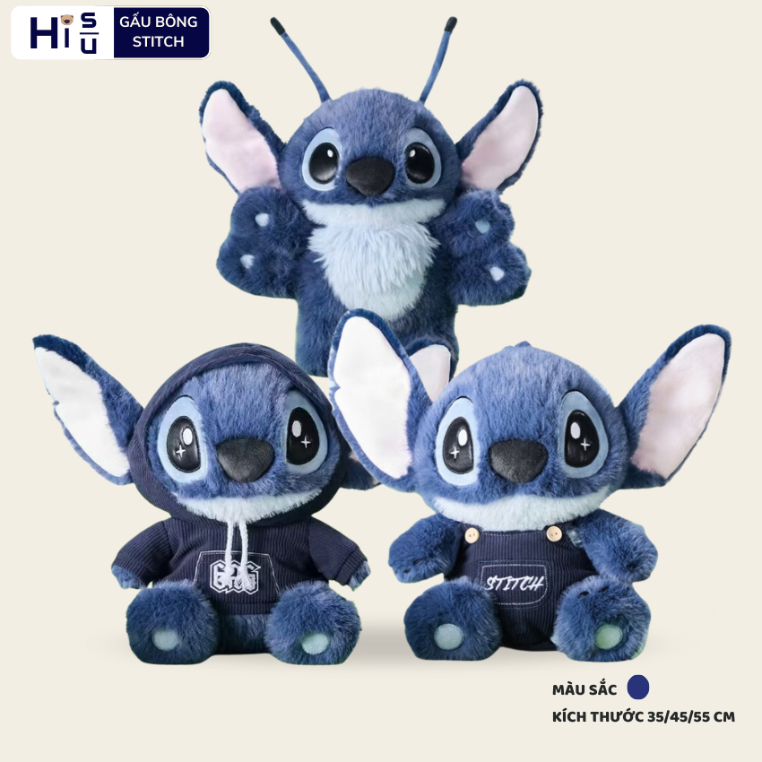 [ SẴN HÀNG ] Gấu bông stitch xanh mặc áo mẫu mới dễ thương, gấu nhồi ...