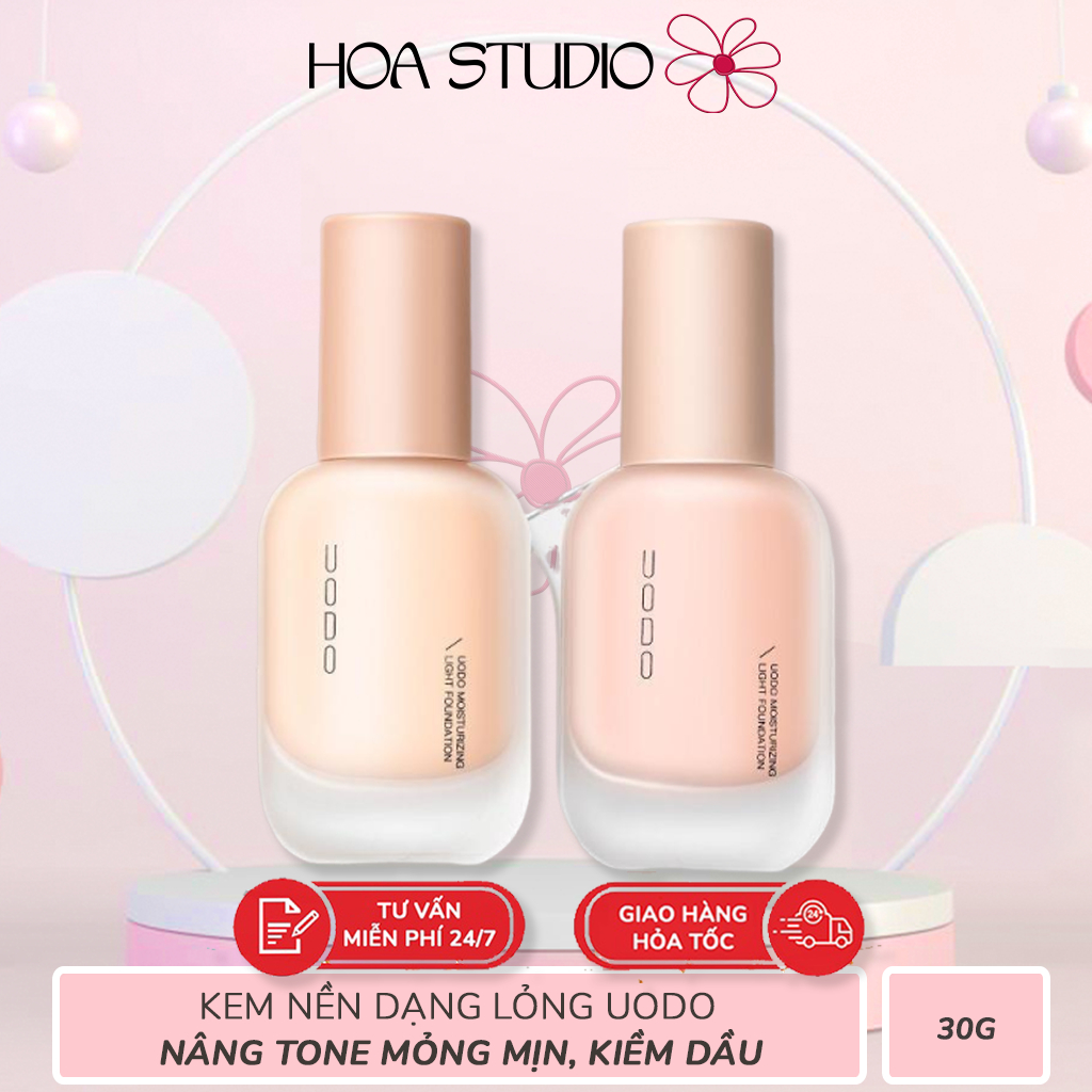 Kem Nền UODO Dạng Lỏng Dưỡng Ẩm Kiểm Soát Dầu Lâu Trôi Suốt 12 Giờ ...