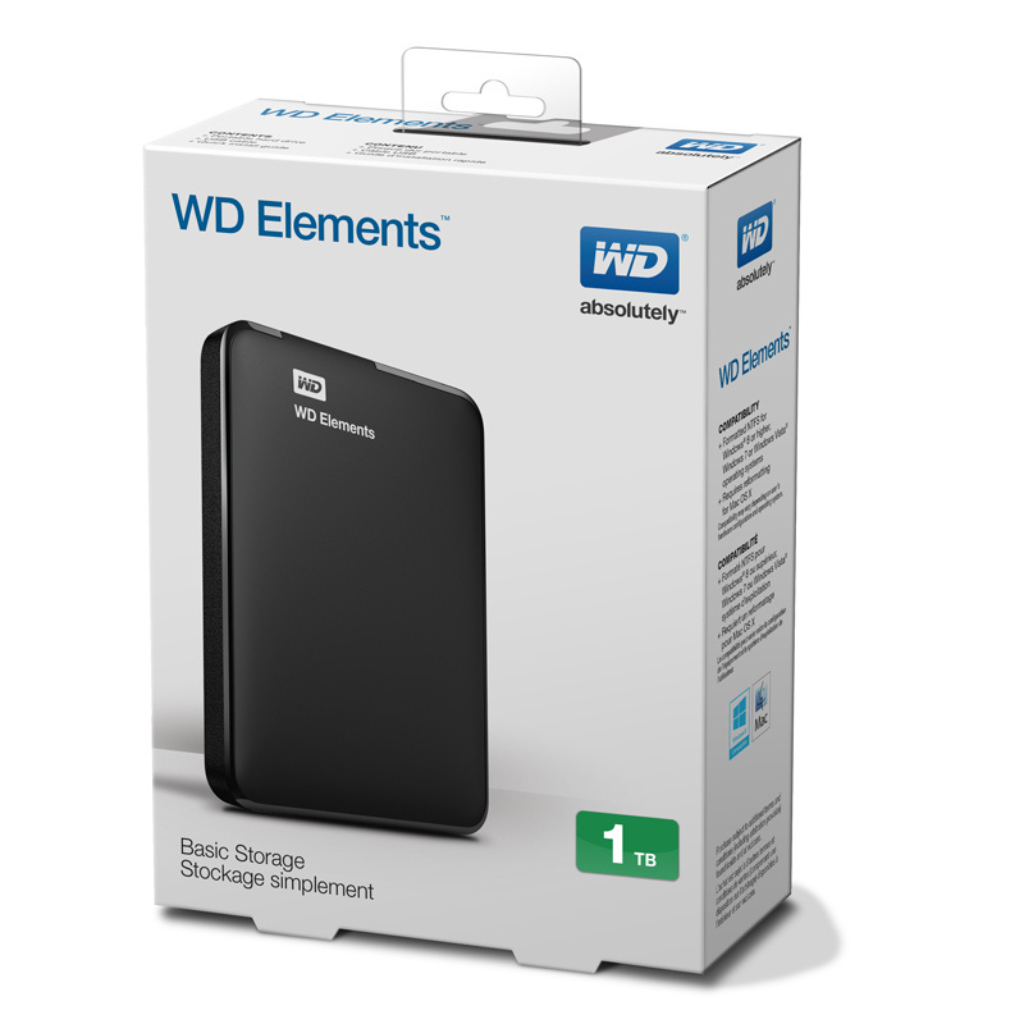 Ổ Cứng Di Động WD Elements - USB 3.0, 2.5", Tương Thích Nhiều Thiết Bị ...
