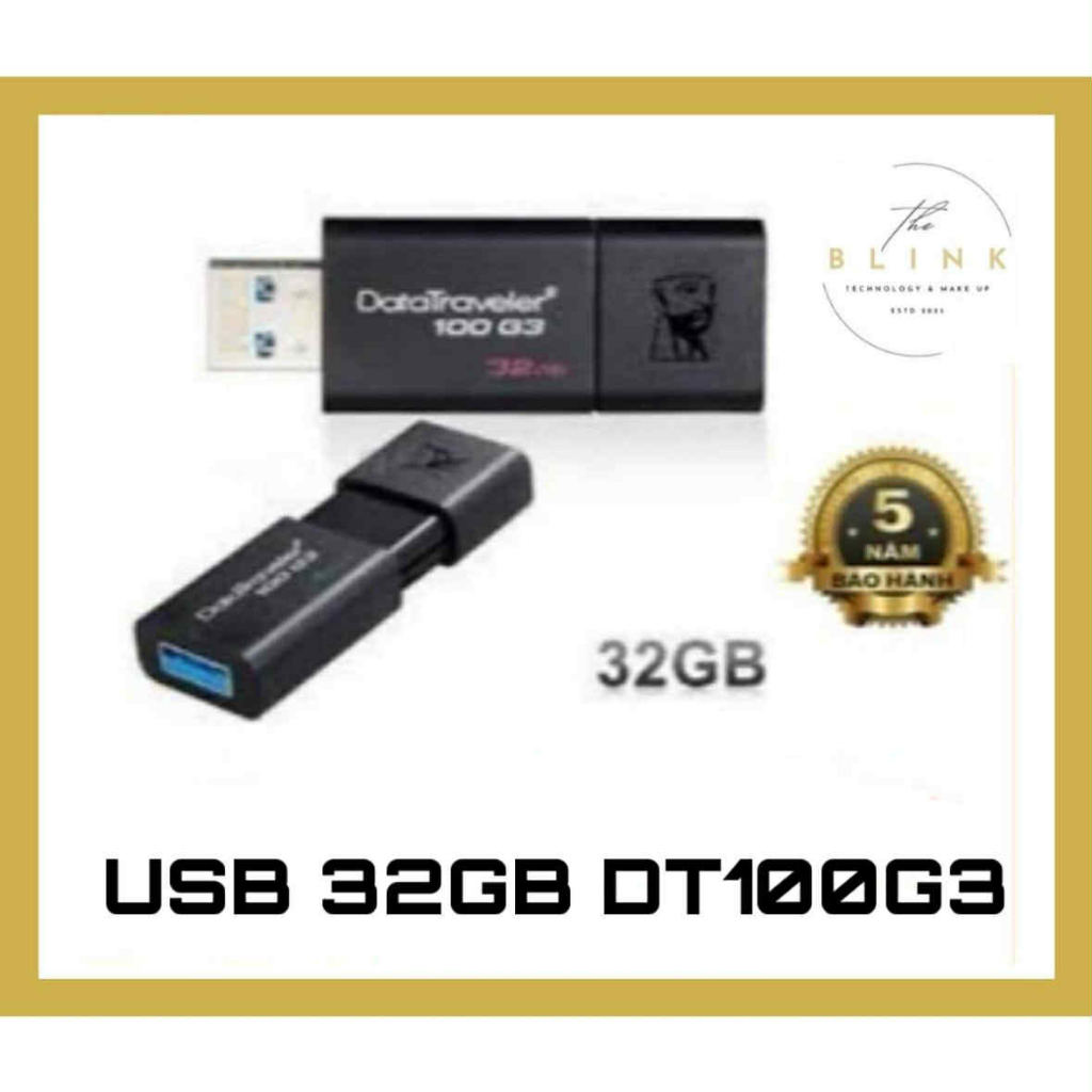USB Kingston 32GB DT100G3 – DataTraveler 100G3 – Hàng Nhập Khẩu – Bảo hành 5 năm | Shopee Việt Nam