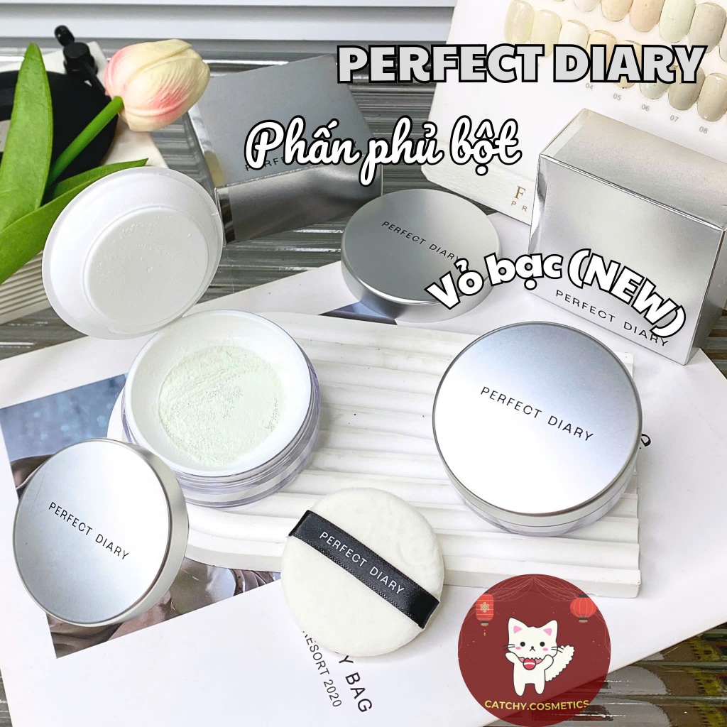 [PERFECT DIARY] (NEW) Phấn Phủ Bột Perfect Diary Nắp Bạc Kiềm Dầu Phiên ...