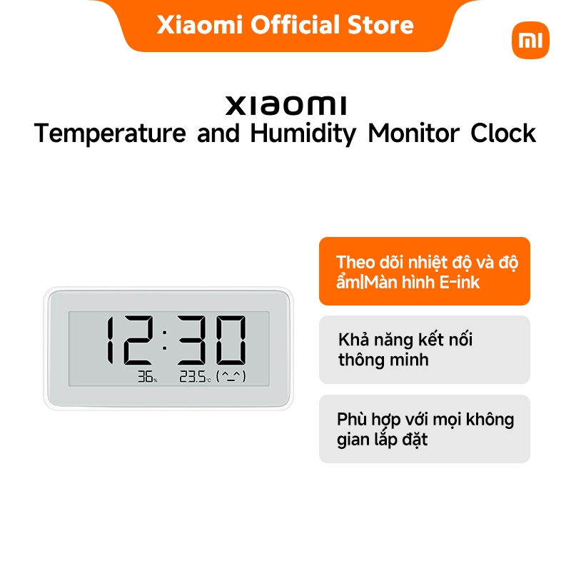 xiaomi Mi Temperature and Humidity Monitor Clock | Shopee Việt Nam