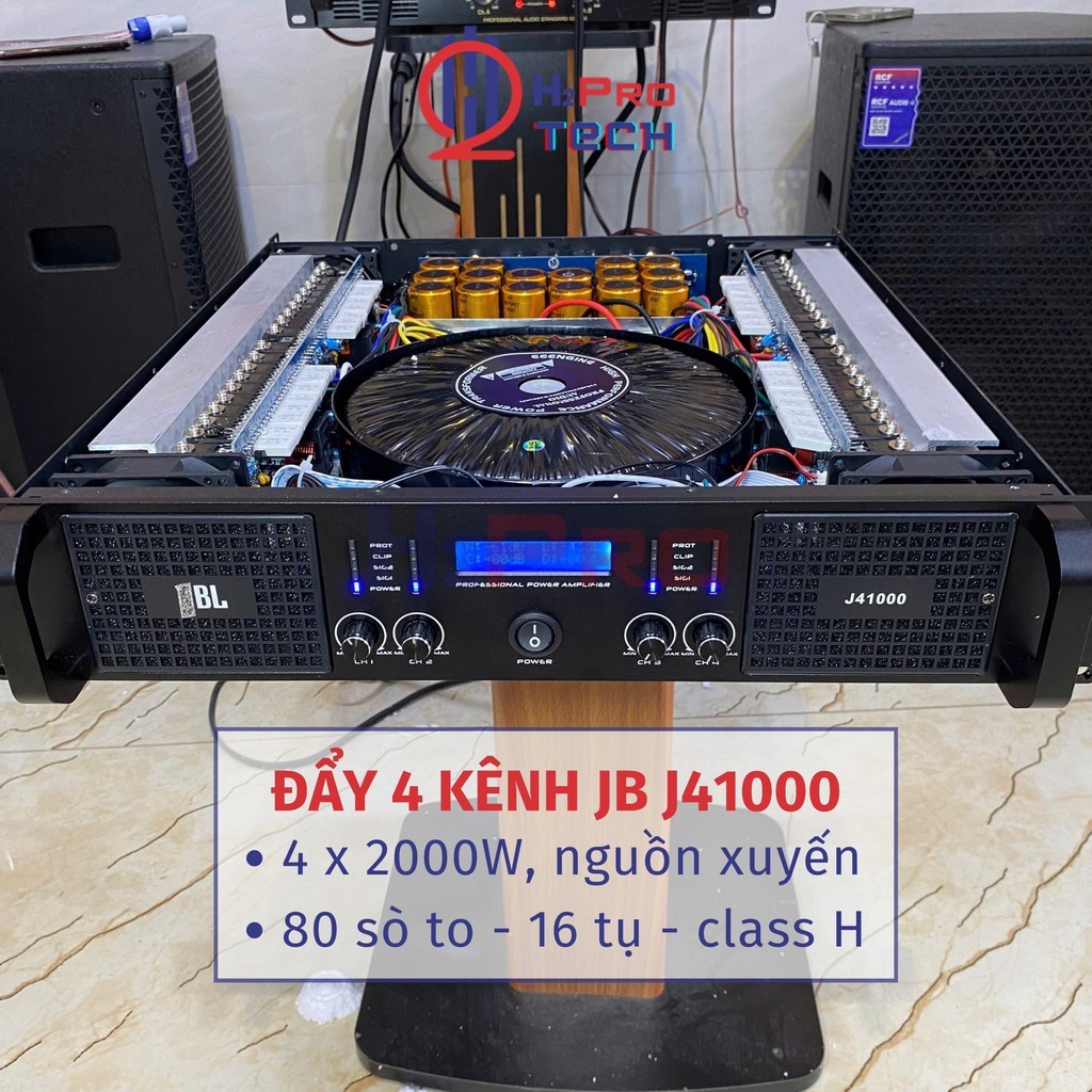 Cục Đẩy Công Suất 4 Kênh JB J41000 80 Sò Lớn 4x2000W - Nguồn Xuyến, Đẩy ...