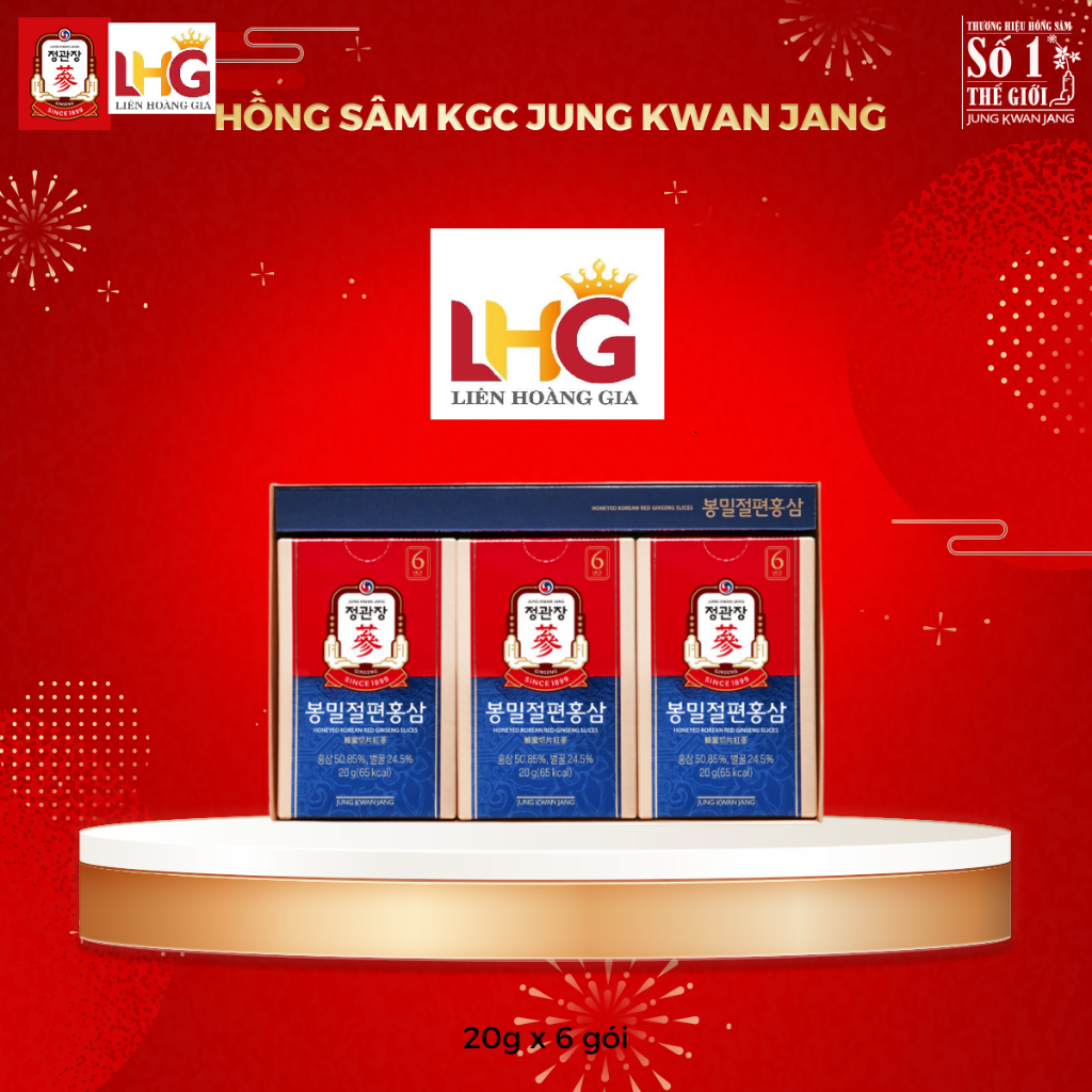 Hồng Sâm Lát Tẩm Mật Ong KGC Honeyed Slices 20g x 6 Hộp | Shopee Việt Nam