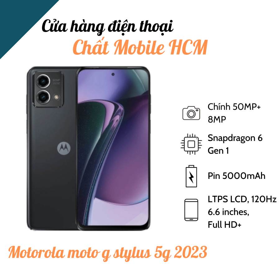Điện Thoại Motorola Moto G Stytus 5G 2023 Pin 5000mah, Màn 120HZ Chip ...