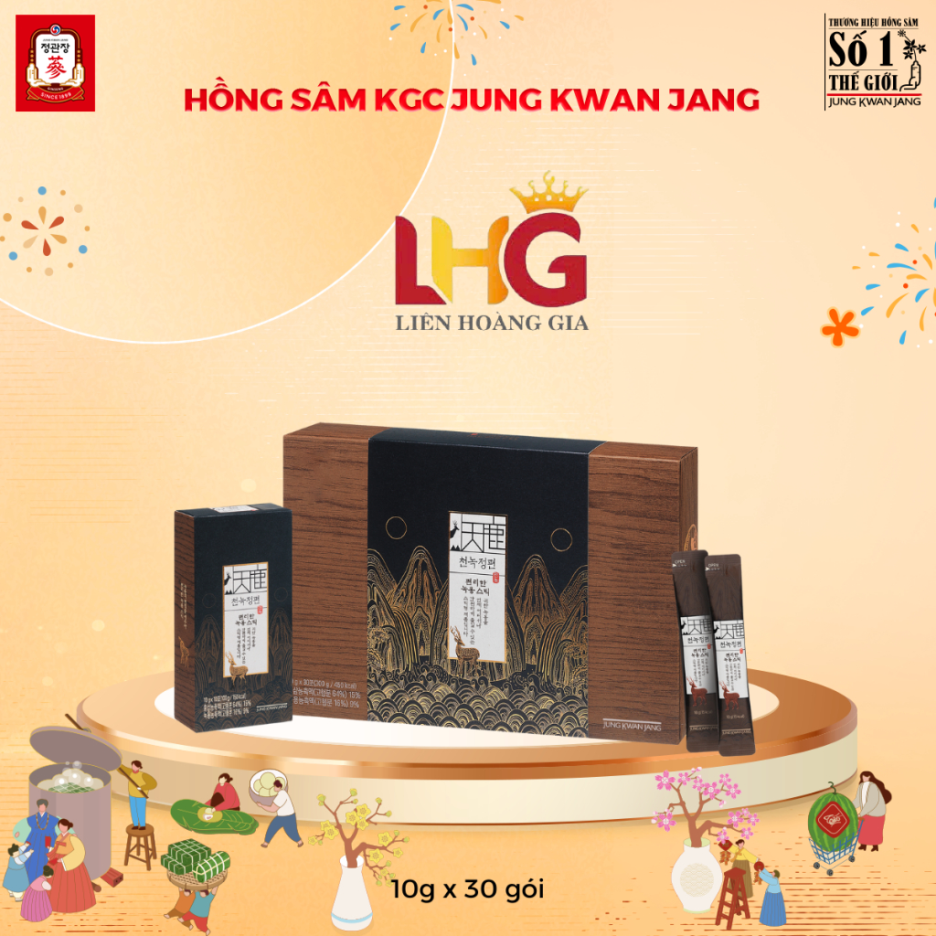 Tinh Chất Hồng Sâm Nhung Hươu KGC Jung Kwan Jang Cheon Nok (10g x 30 ...