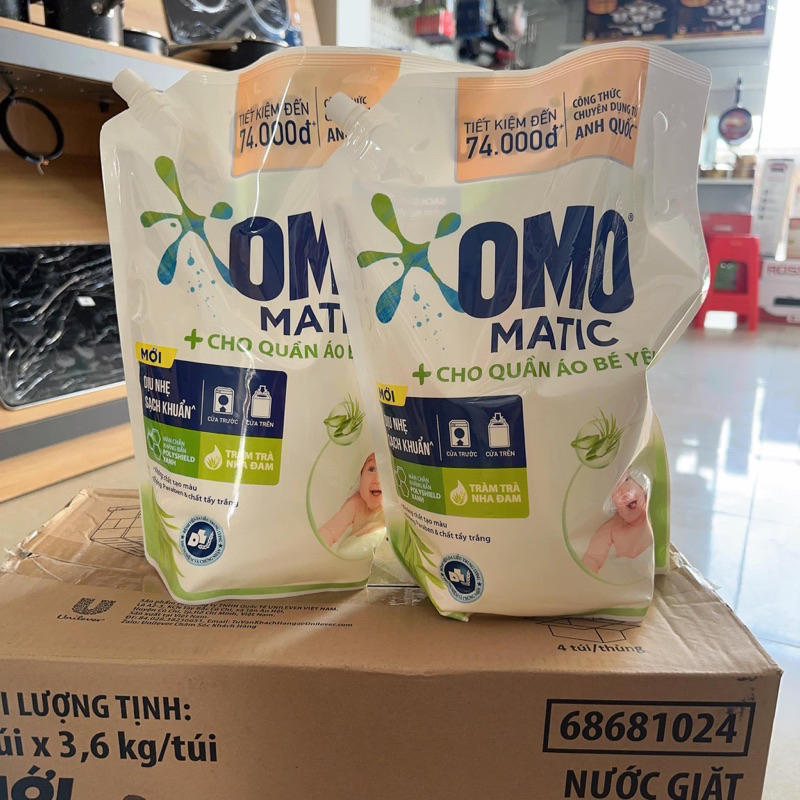 Nước Giặt OMO Matic 3.6kg Dành Cho Bé | Shopee Việt Nam