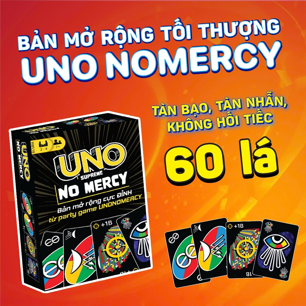 Bộ Trò Chơi Uno Supreme phiên bản mở rộng thứ 2 của Uno No Mercy không ...