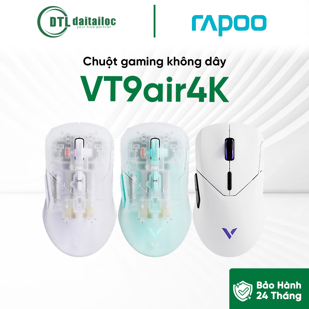 Chuột Gaming không dây Rapoo VT9 Air 4K | Chính Hãng | Bảo Hành 24 Tháng | Shopee Việt Nam