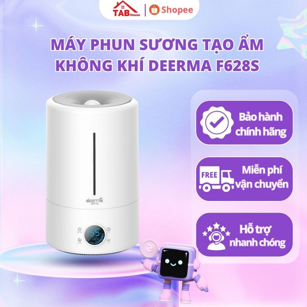 Máy Phun Sương Tạo Ẩm Không Khí Deerma F628S - Dung Tích 5L Tăng Độ Ẩm Nhanh, Cân Bằng Không Khí ...
