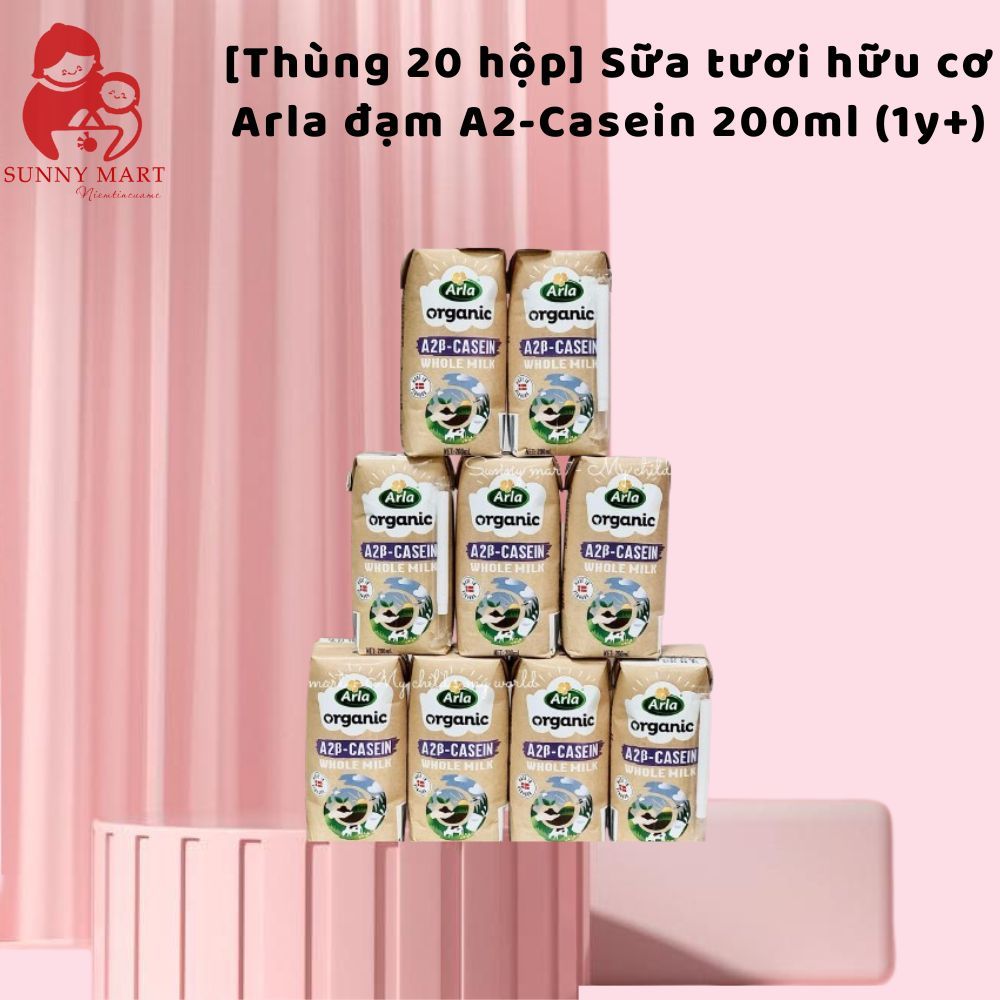 [Thùng 20 Hộp] Sữa tươi hữu cơ Arla đạm A2-Casein 200ml (1y+) | Shopee ...