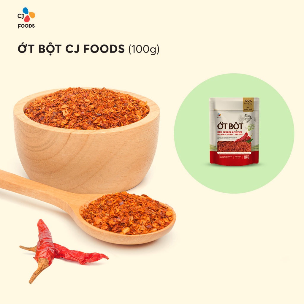 Ớt bột CJ Food Ninh Thuận gói 100g | Shopee Việt Nam