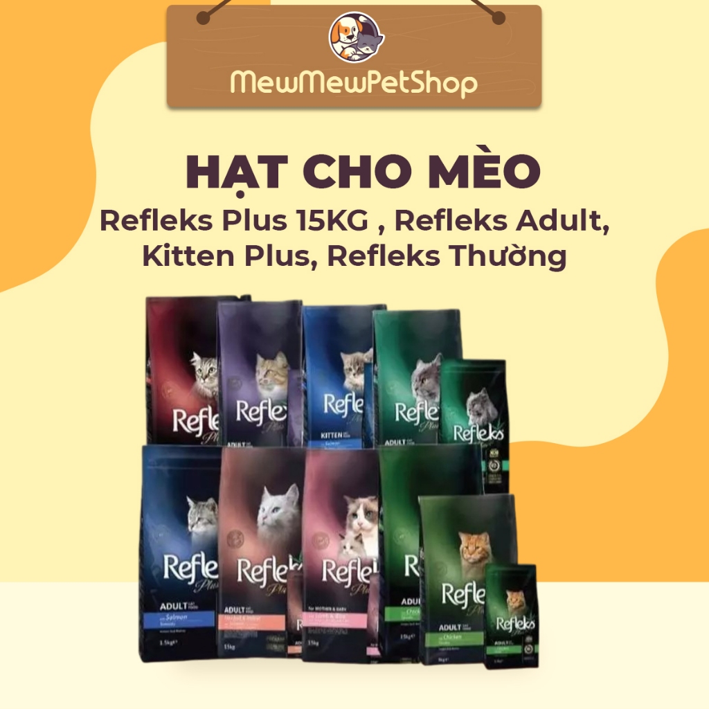 Hạt Cho Mèo Thức Ăn Cho Mèo Hạt Refleks Plus 15kg Thức Ăn Khô Cho Mèo ...