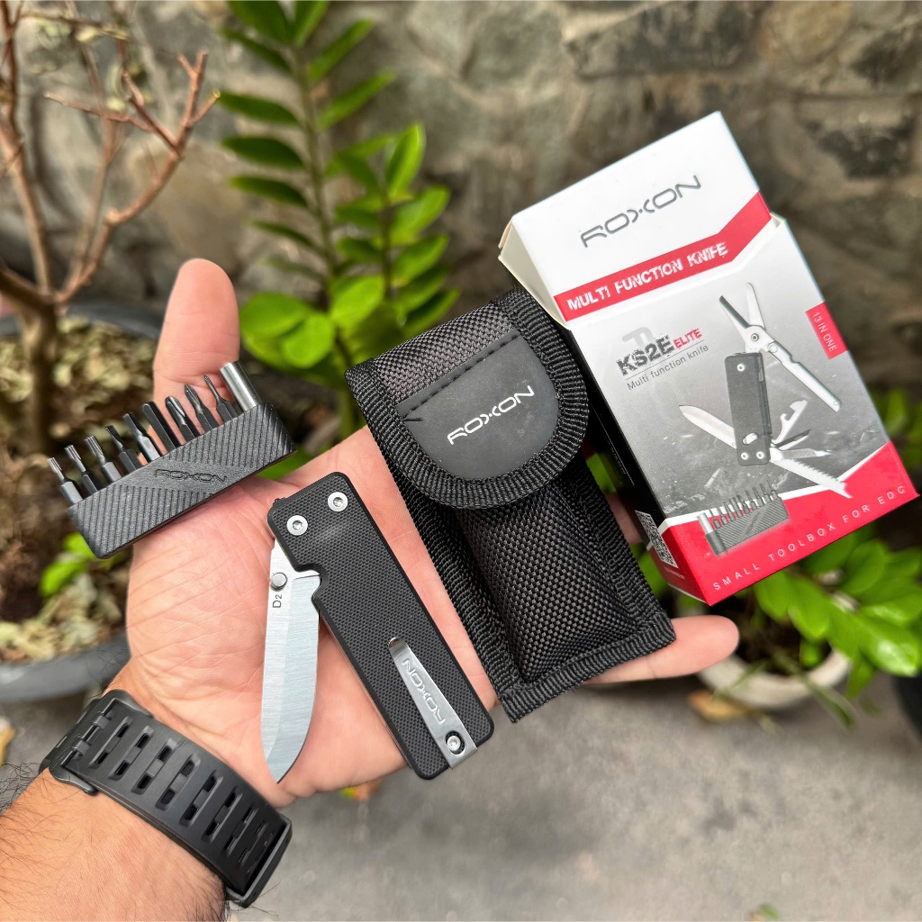 Dụng cụ đa năng Roxon KS2 Elite 14in1 - Lưỡi dao thép D2 Steel | Shopee ...
