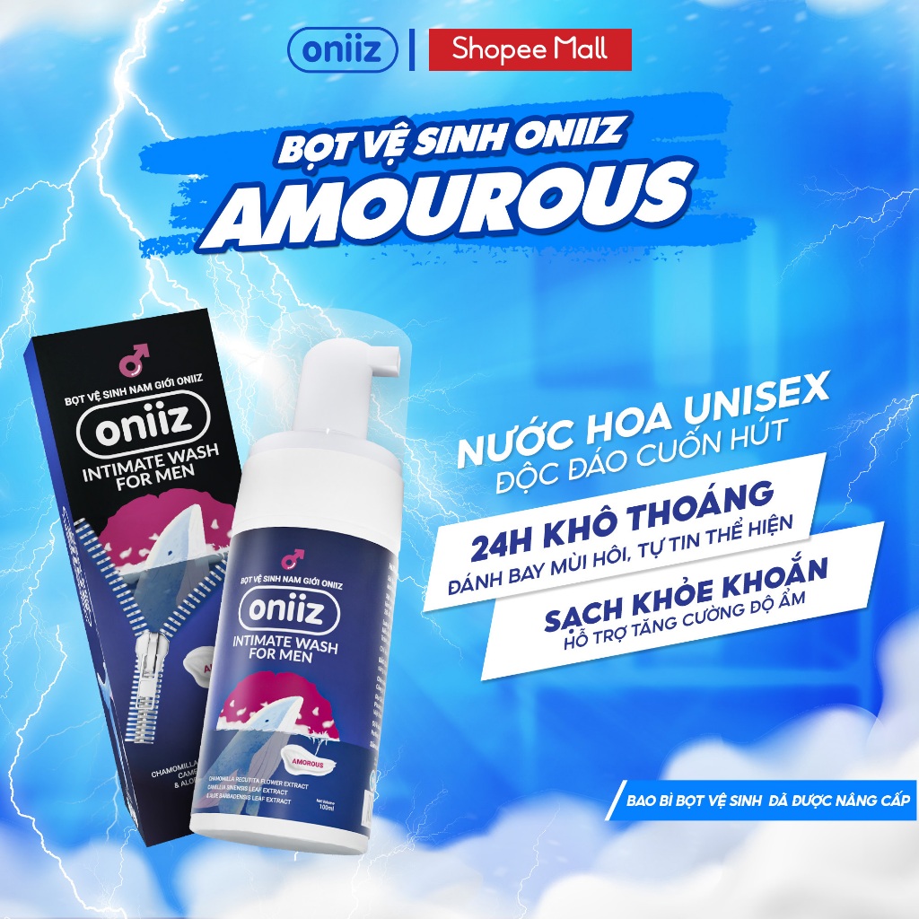 Bọt vệ sinh nam giới Oniiz - Dung dịch vệ sinh nam giới tạo bọt hương ...
