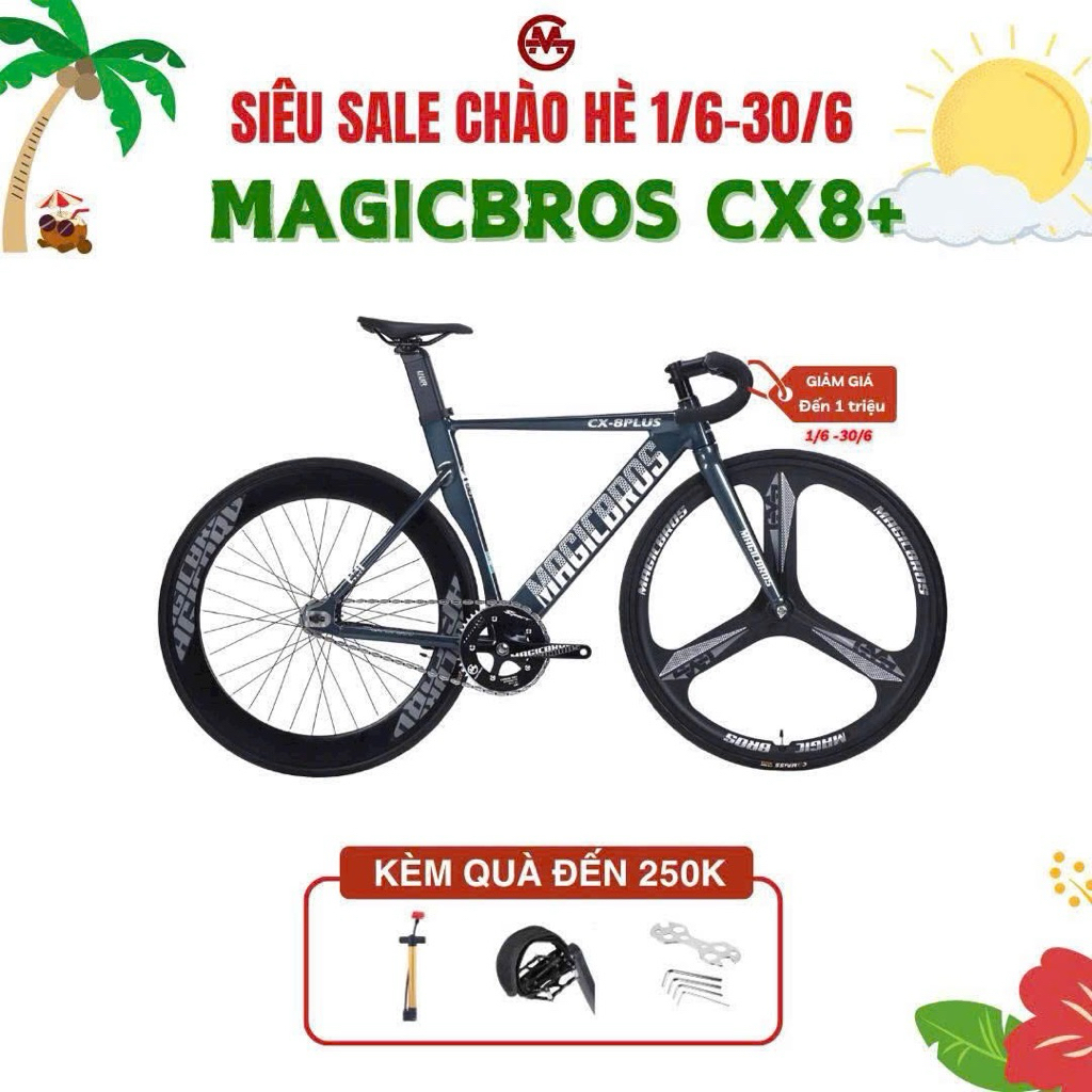Xe Fixed Gear Magicbros Cx8 plus new 2025 Khung Nhôm Cao Cấp 6061 ...