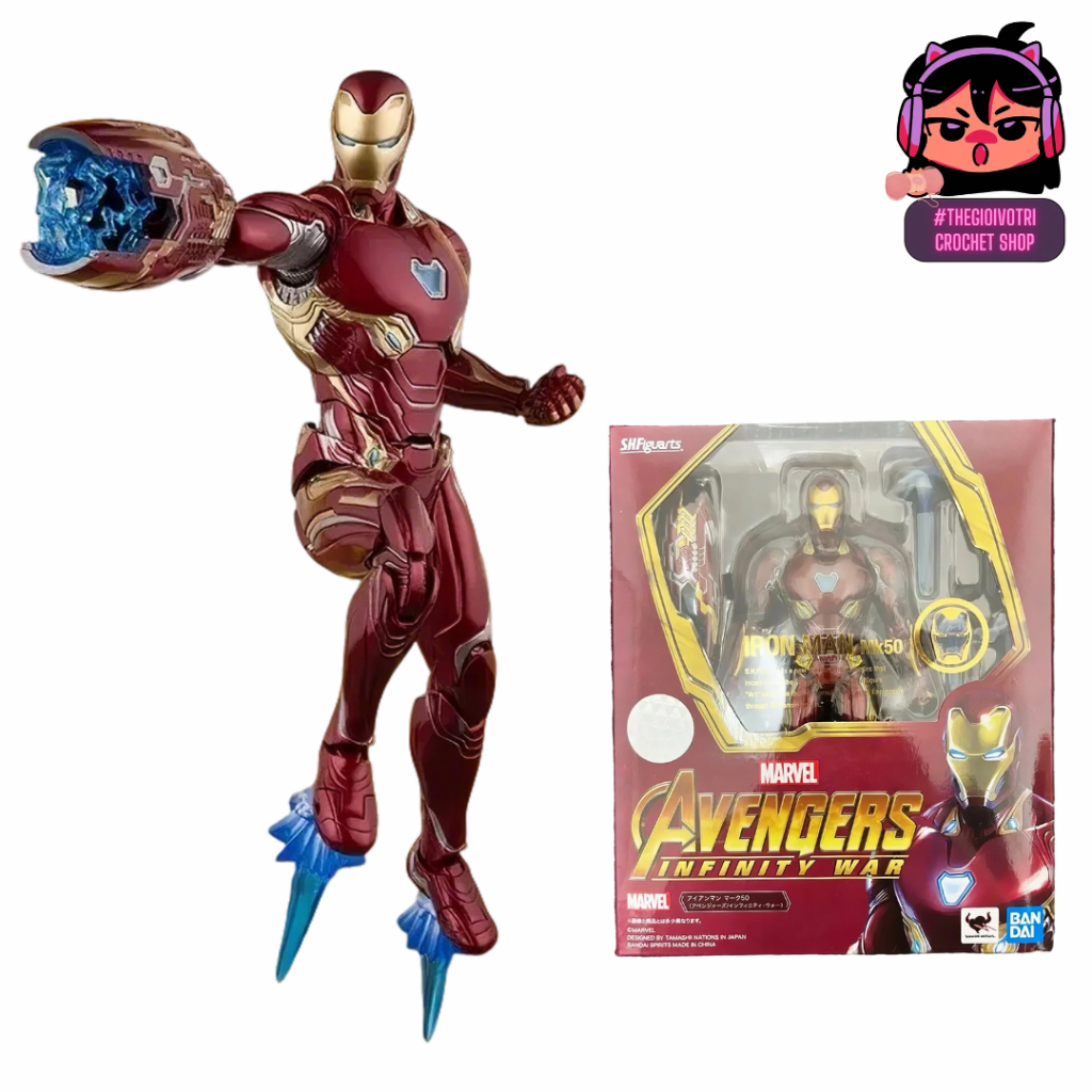 SHF BANDAI (AUTHENTIC) HIGH QUALITY ACTION FIGURE "IRONMAN MARK 50 ...