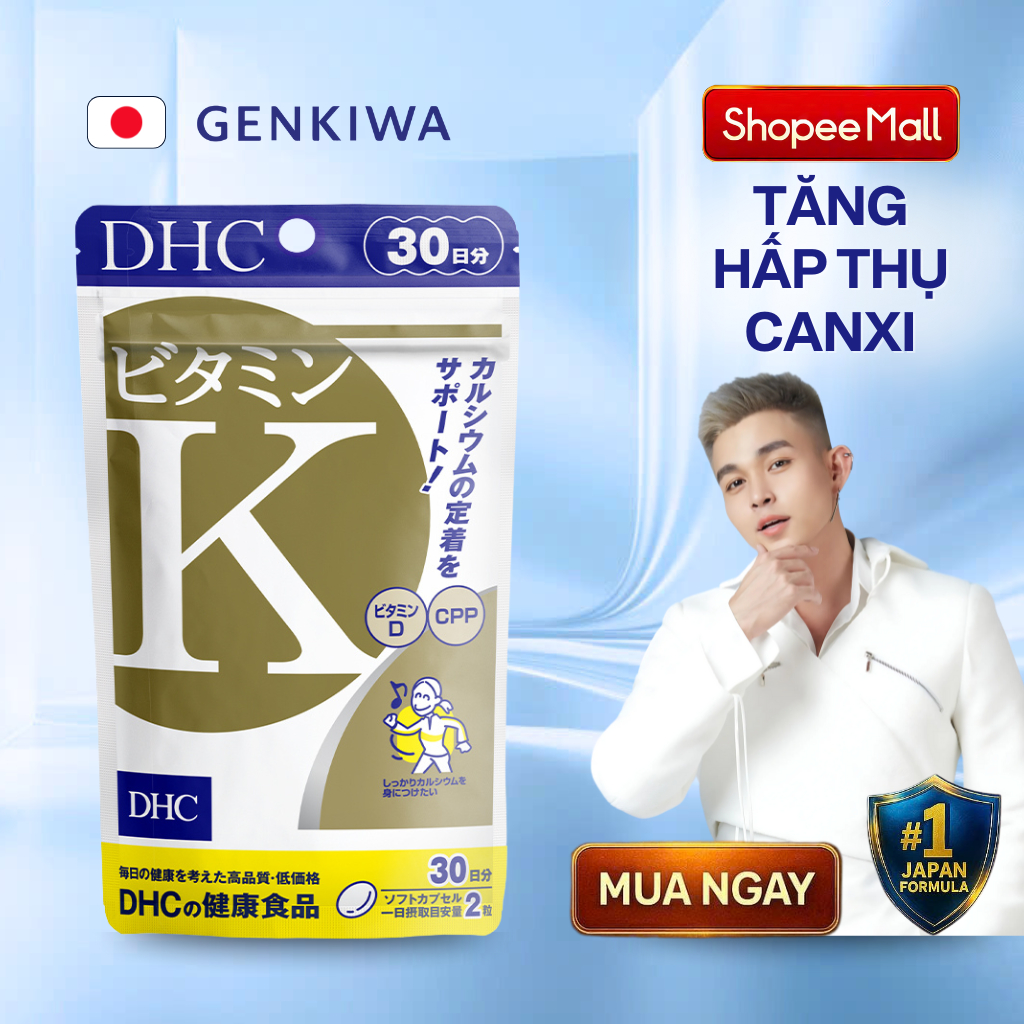 Viên Uống DHC Vitamin K2 D3 CPP – Hỗ Trợ Xương Khớp, Tăng Hấp Thu Canxi [30 Ngày/ 60 Viên ...
