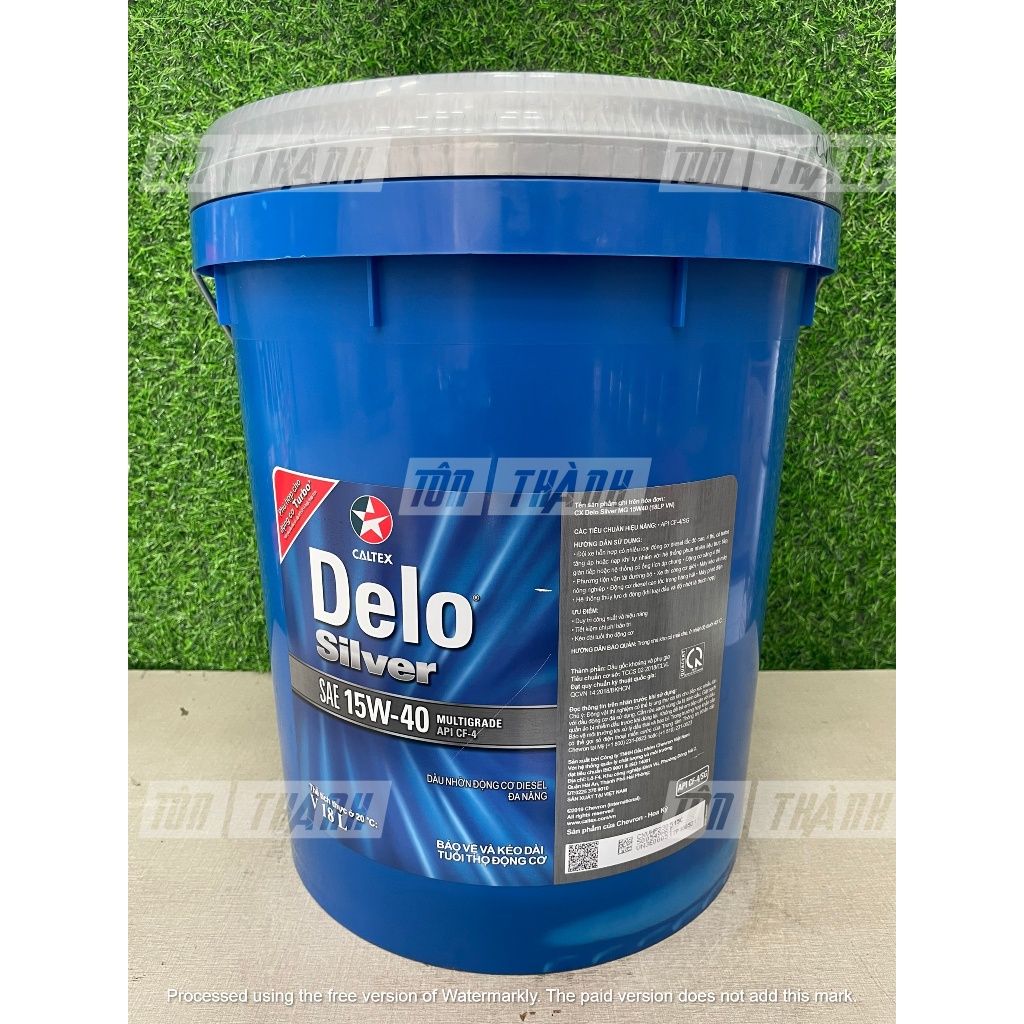 [ HÀNG CHÍNH HÃNG ] Dầu động cơ Caltex Delo Silver Multigrade 15W40 (18 ...