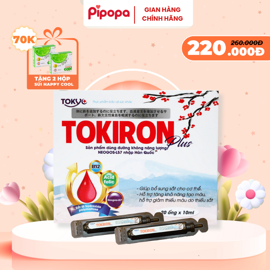 [TẶNG HAPPYCOOL SỦI] Sắt Hữu Cơ Tokiron Plus Cho Bé, Mẹ Bầu, Mẹ Sau ...